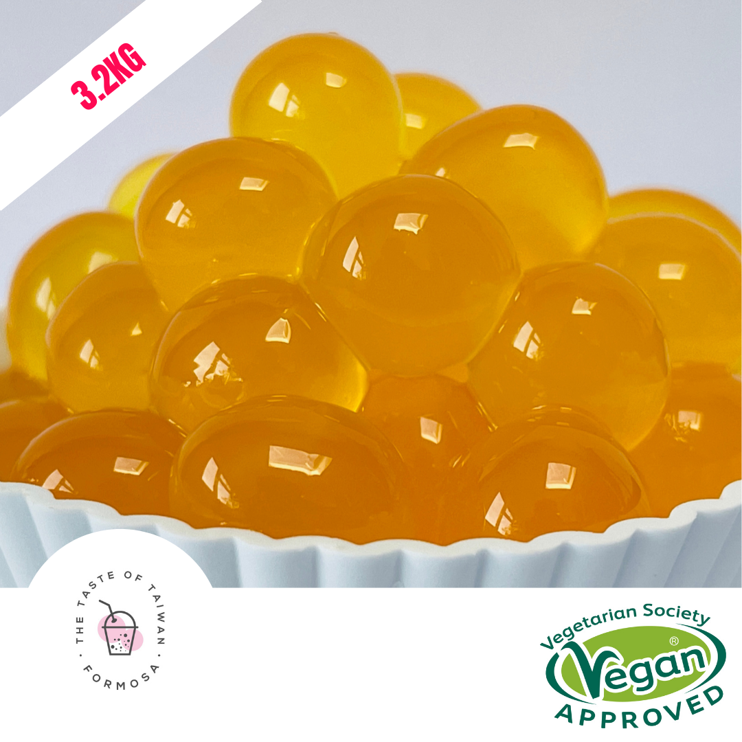 Passion Fruit Flavored Popping Balls 3.2Kg x4Bottles 百香果爆珠 | Boba Formosa